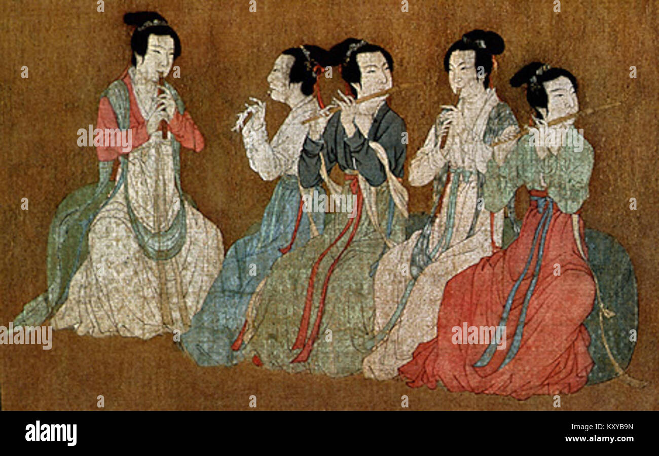 'Gu Hongzhong's Night Revels' is a famous Chinese painting depicting ...