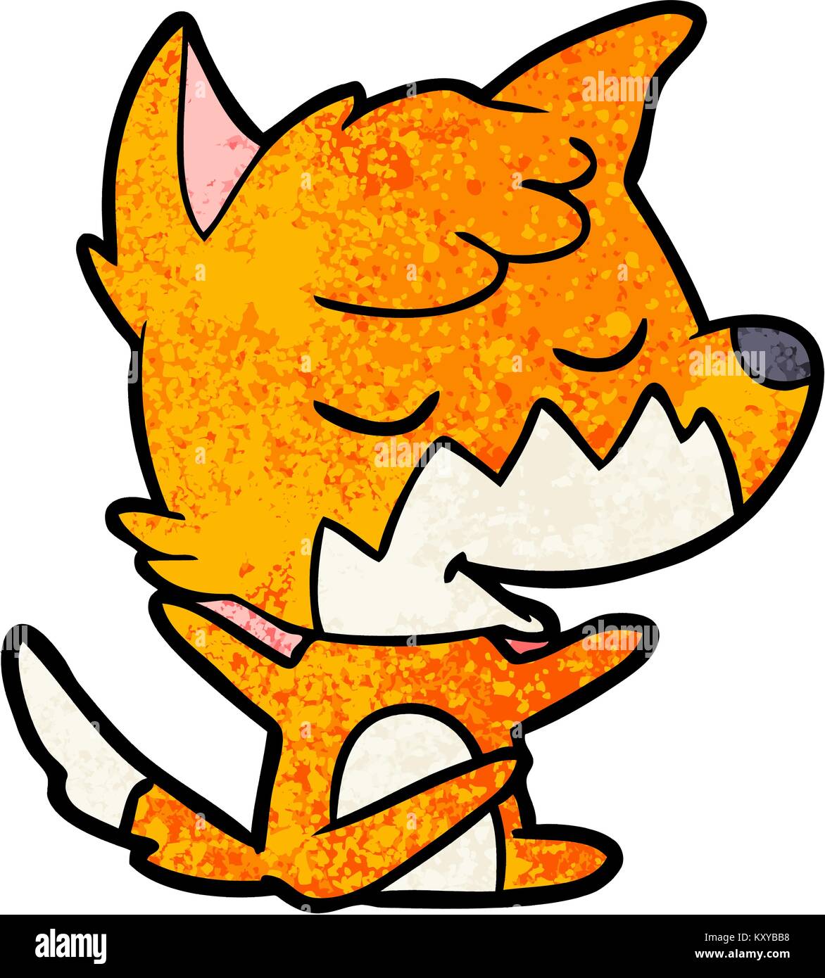 friendly cartoon fox Stock Vector Image & Art - Alamy