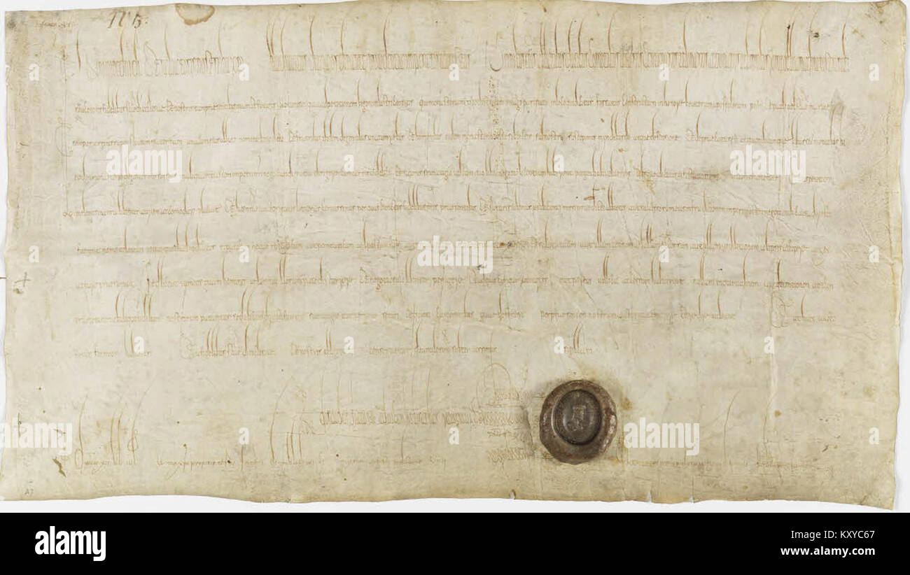 Royal privilege manuscript hi-res stock photography and images - Alamy