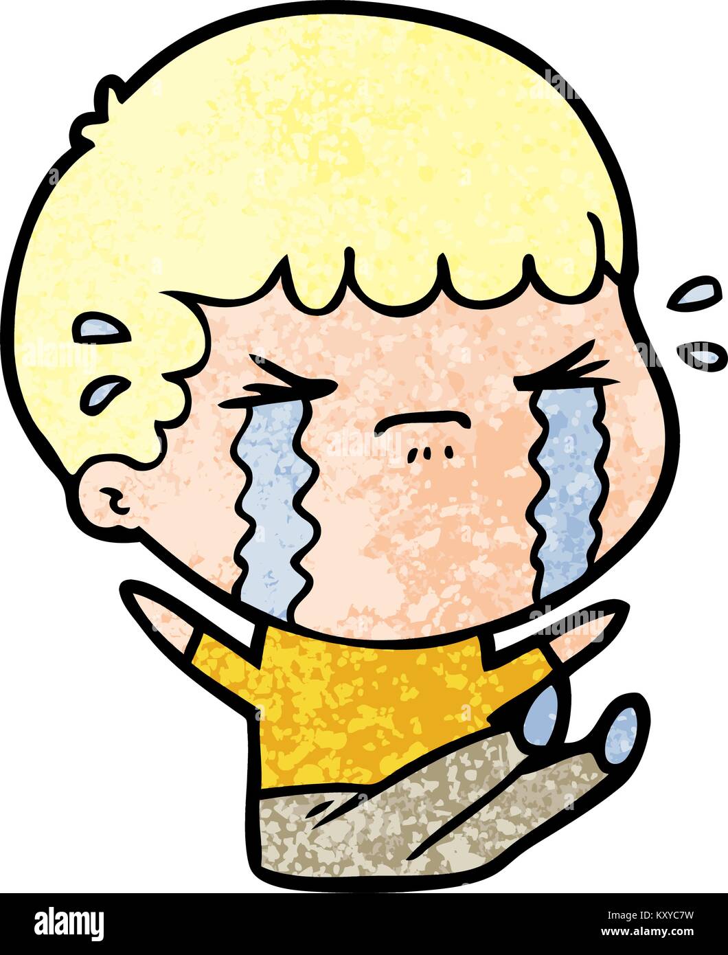 cartoon man crying Stock Vector Image & Art - Alamy