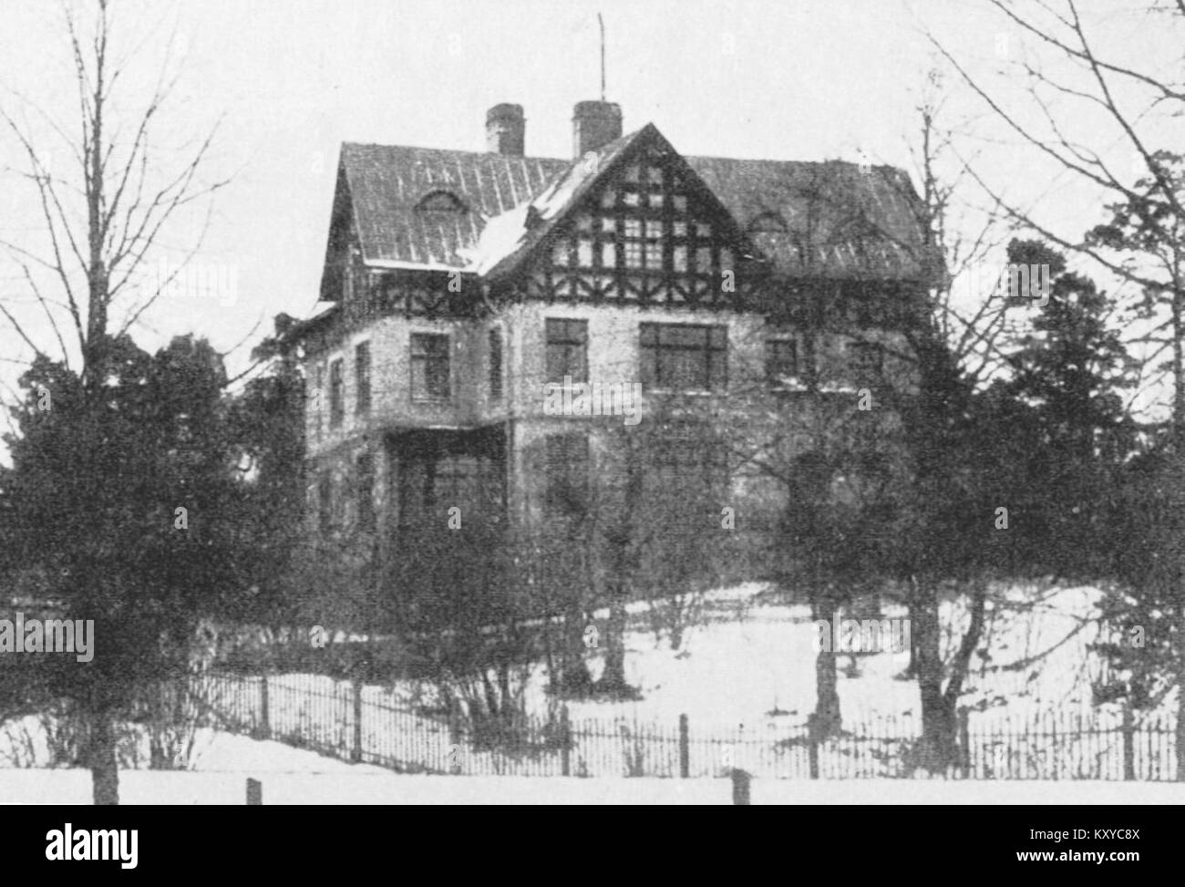 Gustaf Wallenbergs villa Saltsjöbaden Stock Photo - Alamy