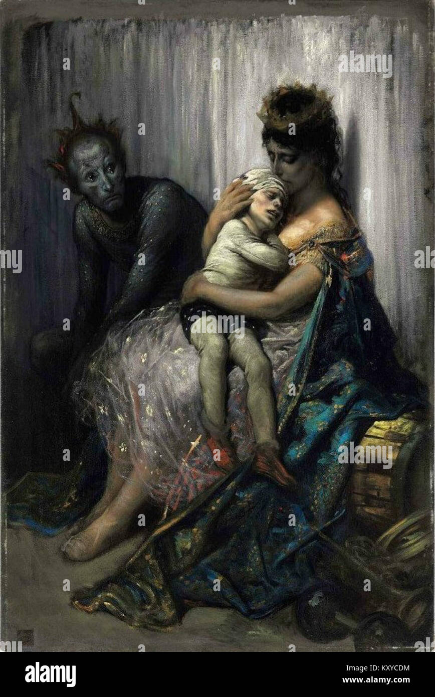 Gustave Doré's illustration 'La famille du saltimbanque, l'enfant ...