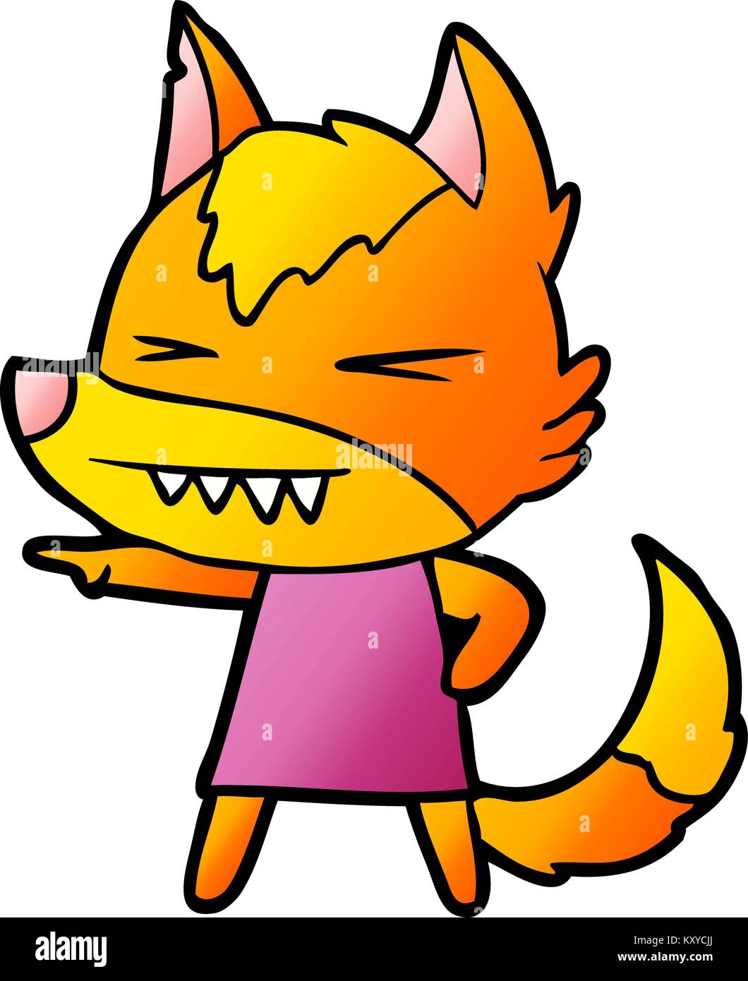 fox cartoon character Stock Vector Image & Art - Alamy