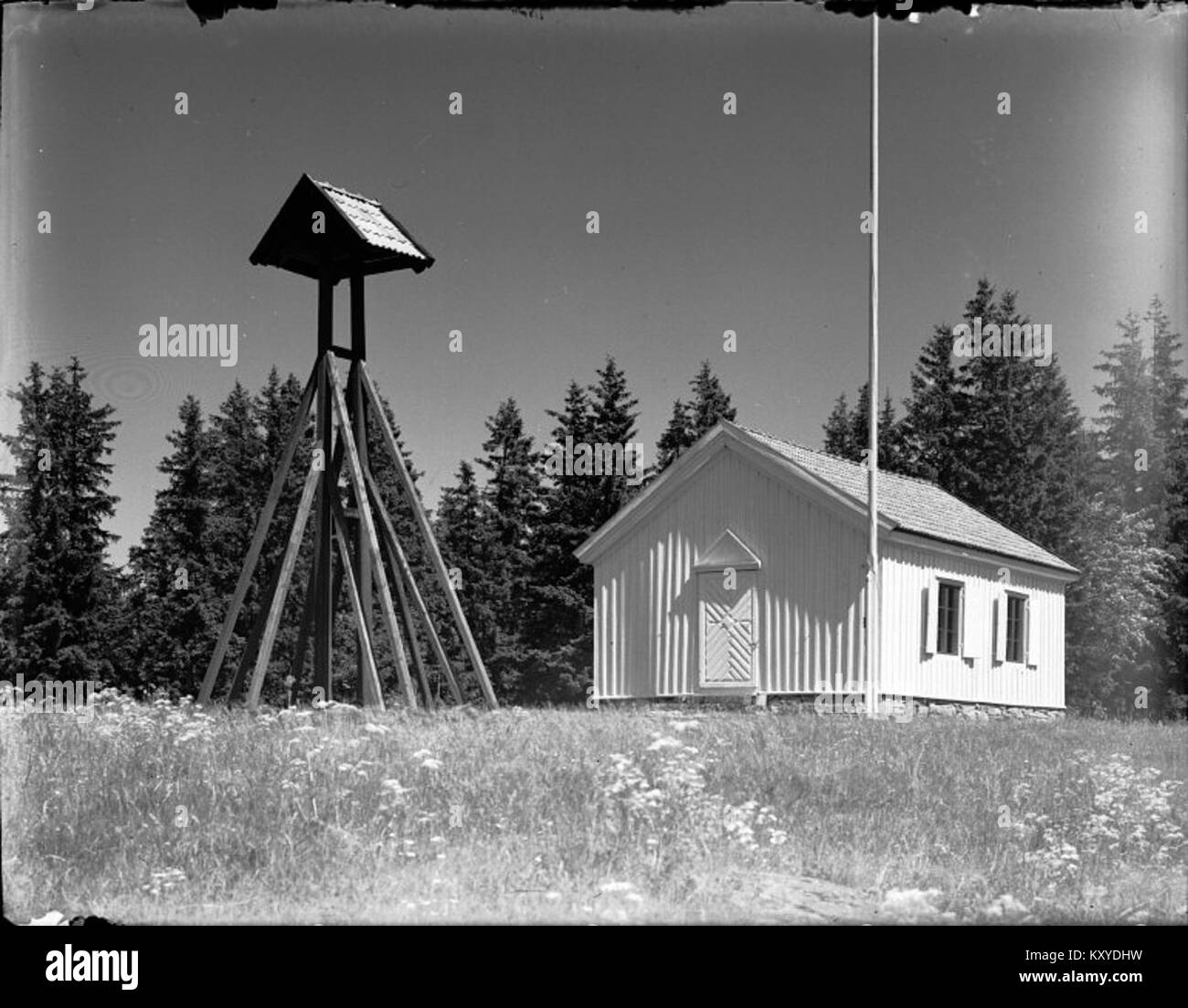 Photograph of Lövgrunds Chapel in Gävle, Sweden, highlighting its ...