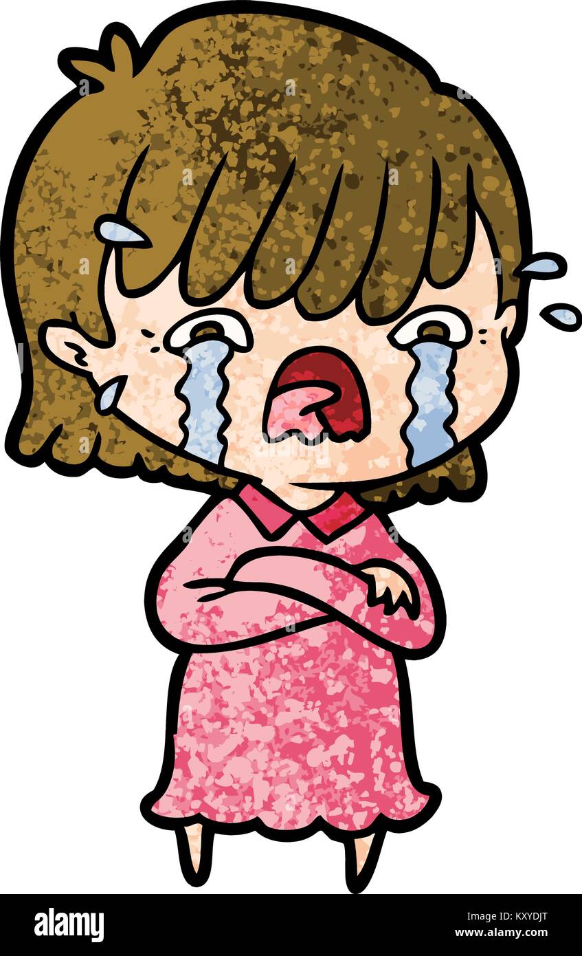 cartoon girl crying Stock Vector Image & Art - Alamy