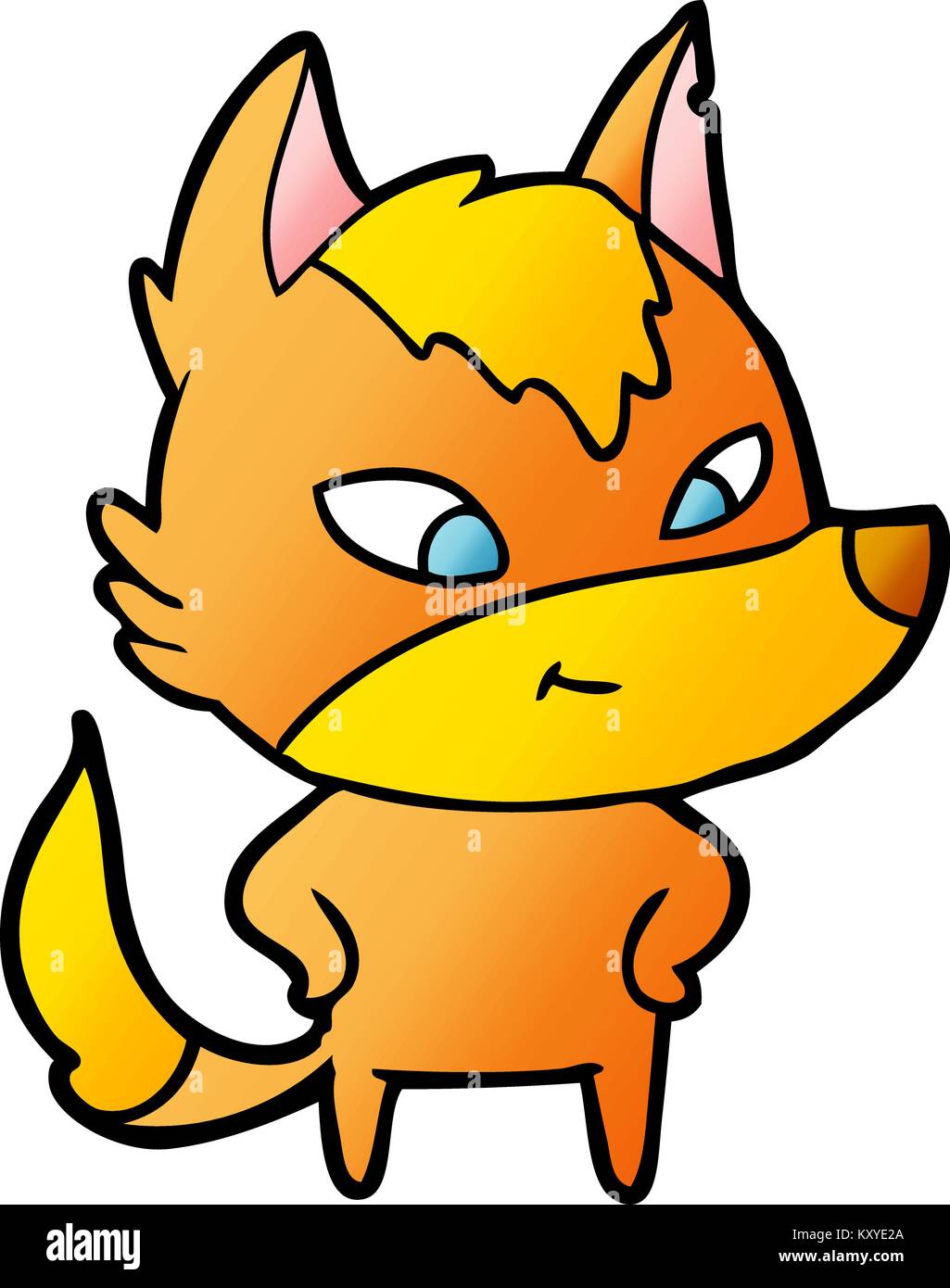 fox cartoon character Stock Vector Image & Art - Alamy