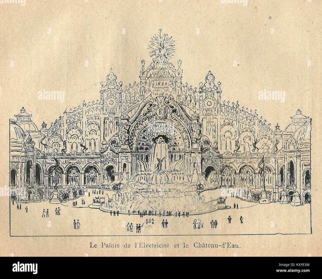 At the 1900 Exposition Universelle 1900 in Paris, France, the Palais de ...