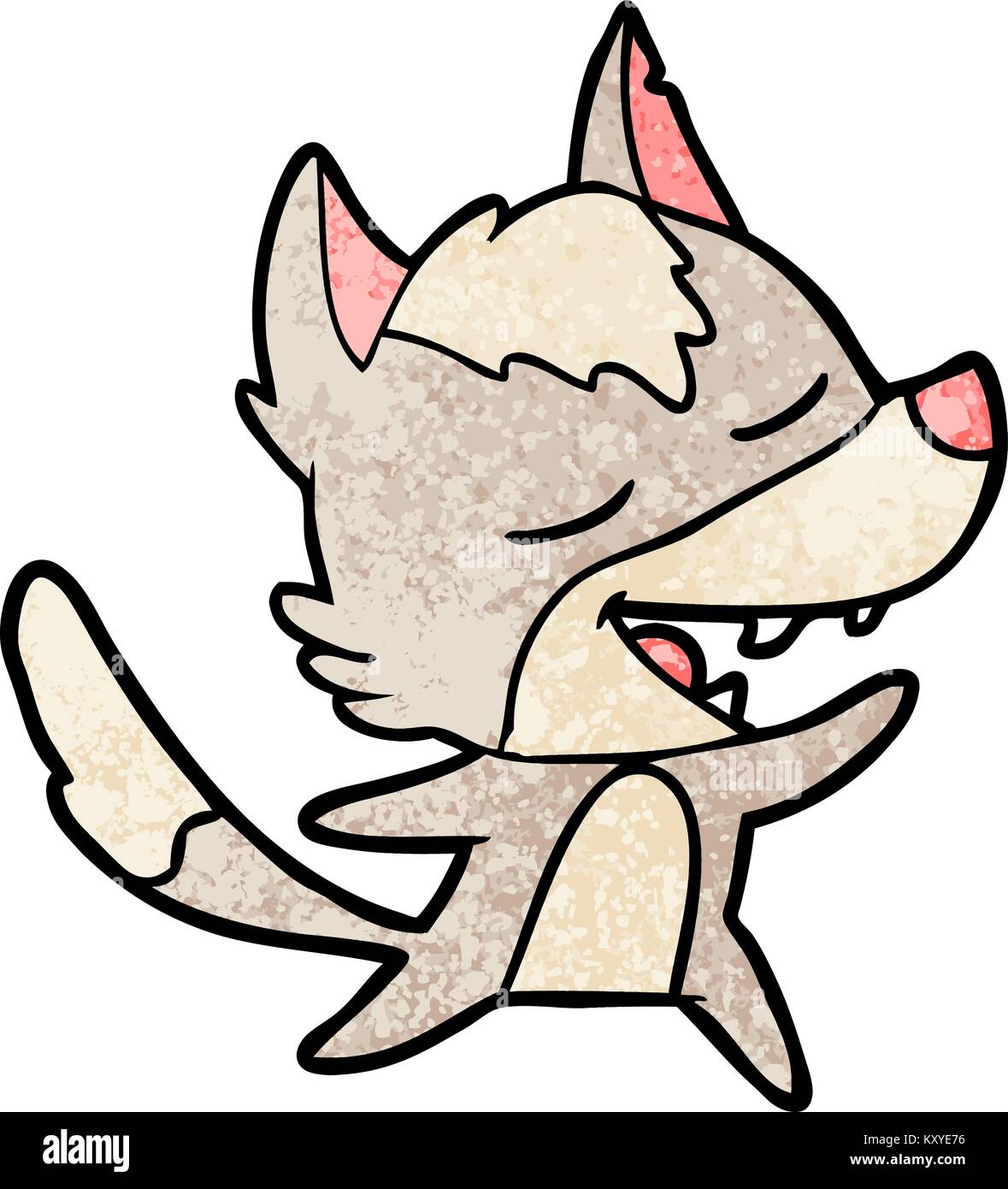 cartoon wolf laughing Stock Vector Image & Art - Alamy