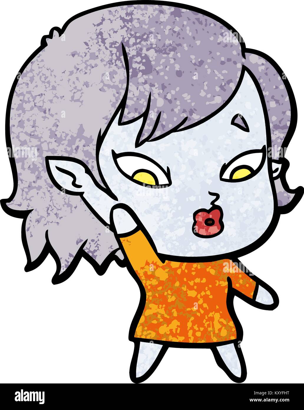 Cute Cartoon Vampires Girl