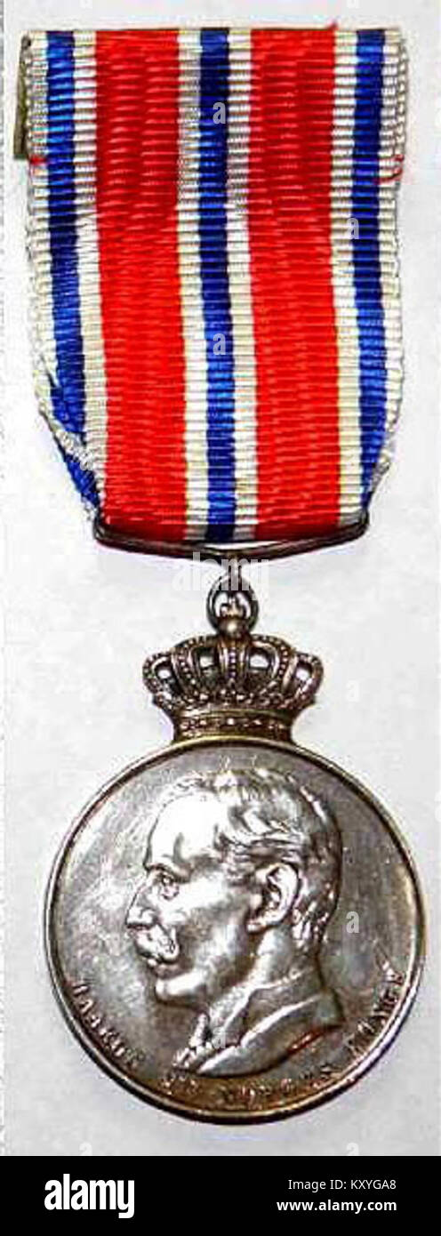 The Haakon VII Medal, awarded for merit, given to Edel Däd, recognizing ...