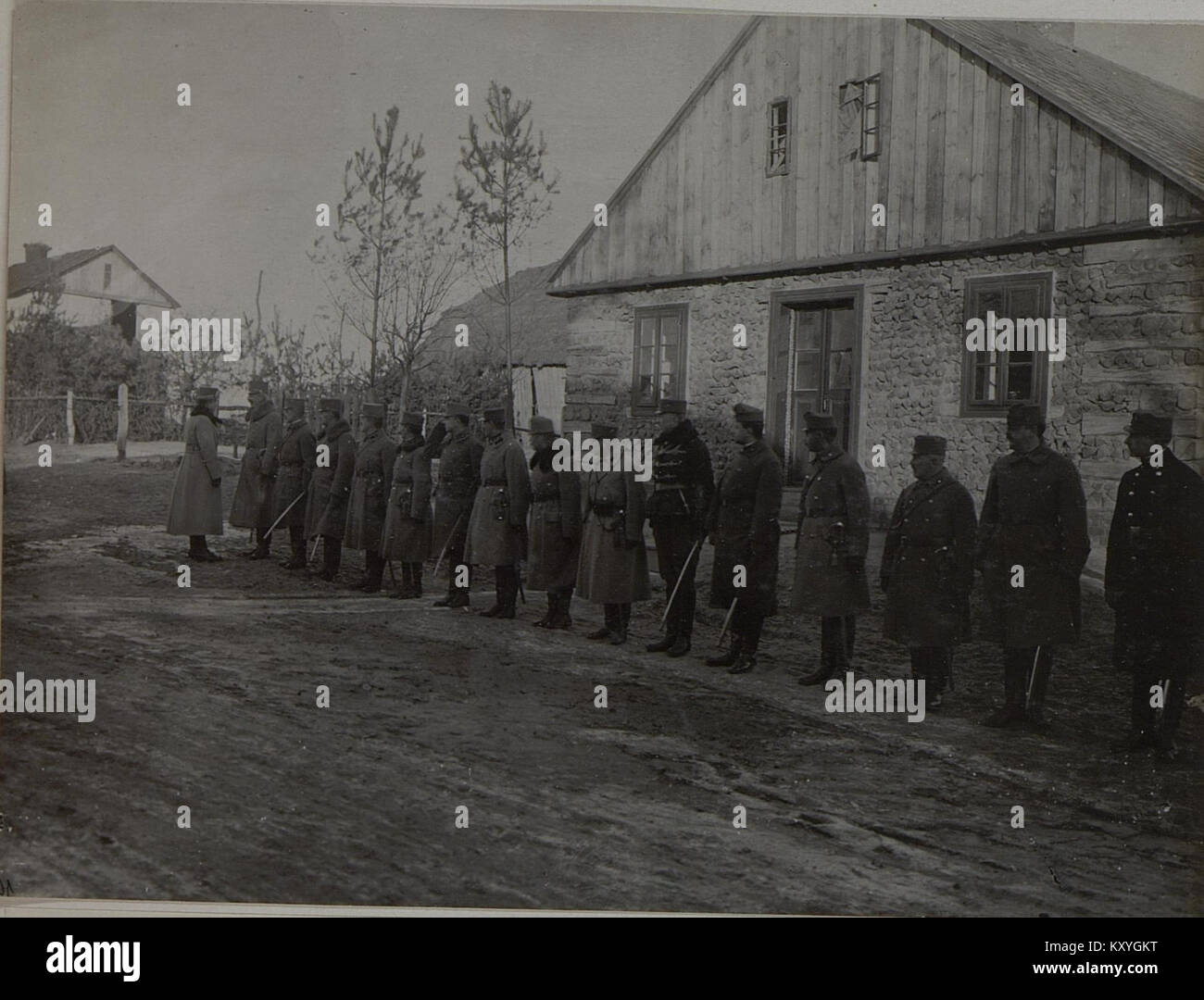 Archduke Charles is seen in conversation with officers of the 10th ...