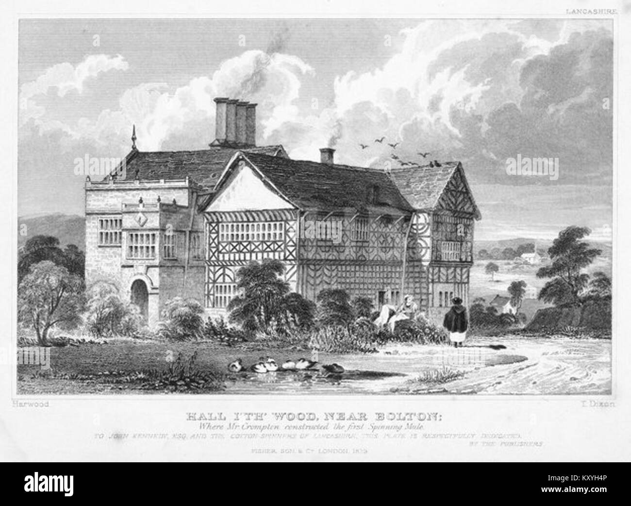 Hall i' th' Wood near Bolton Stock Photo - Alamy