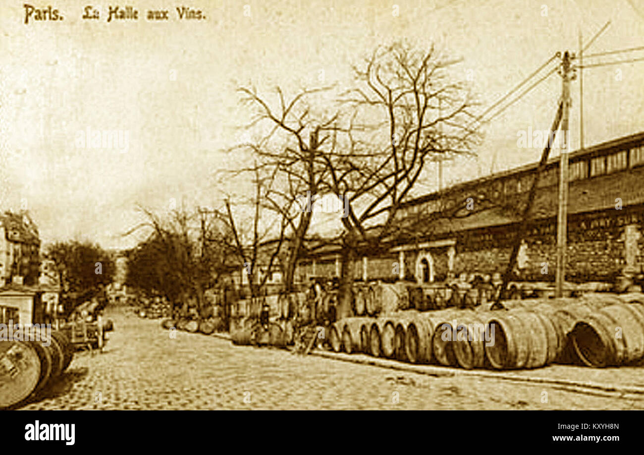 The *Halles aux vins de Paris* was a prominent wine market in Paris ...