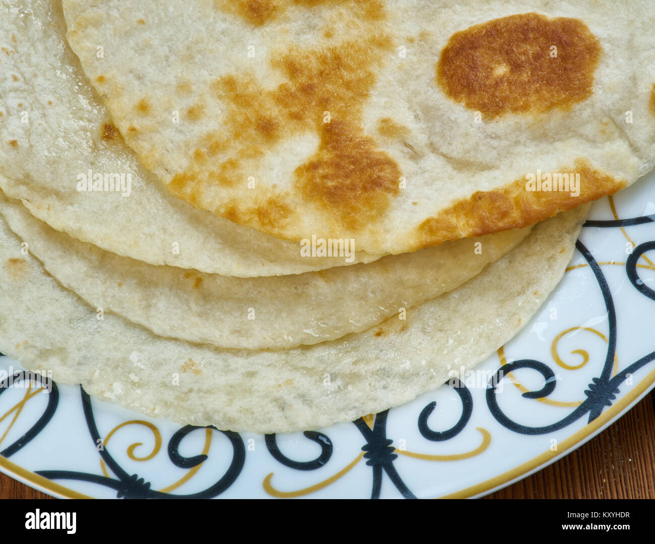 Sabaayad - Somali Flatbread, African cuisine Stock Photo - Alamy