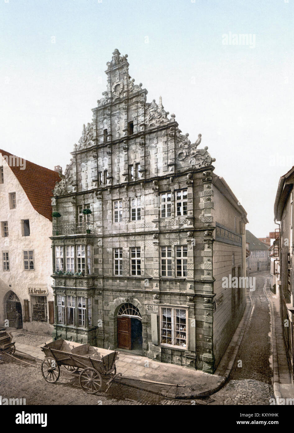 Rattenfängerhaus in Hameln, Germany, built 1900, is a historic building ...