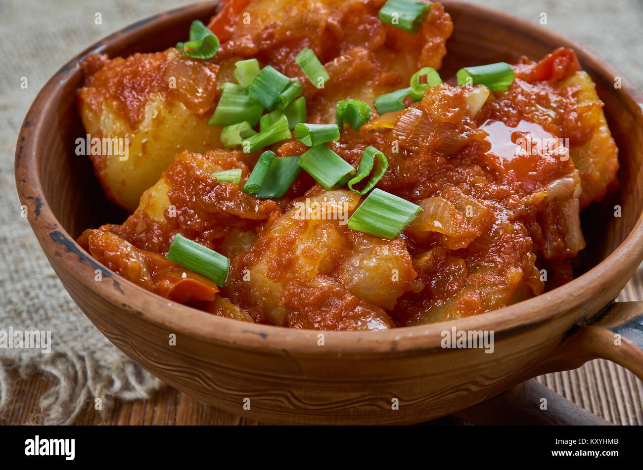 Patates Yiahni - traditional Greek take on a potato ragu Stock Photo ...