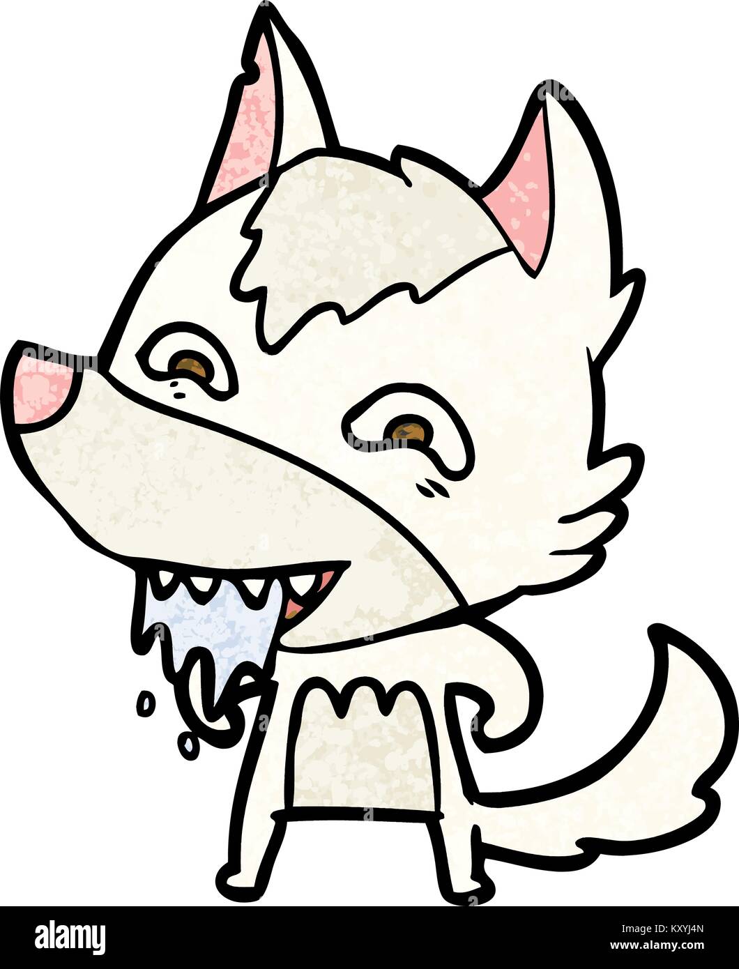 cartoon hungry wolf Stock Vector Image & Art - Alamy