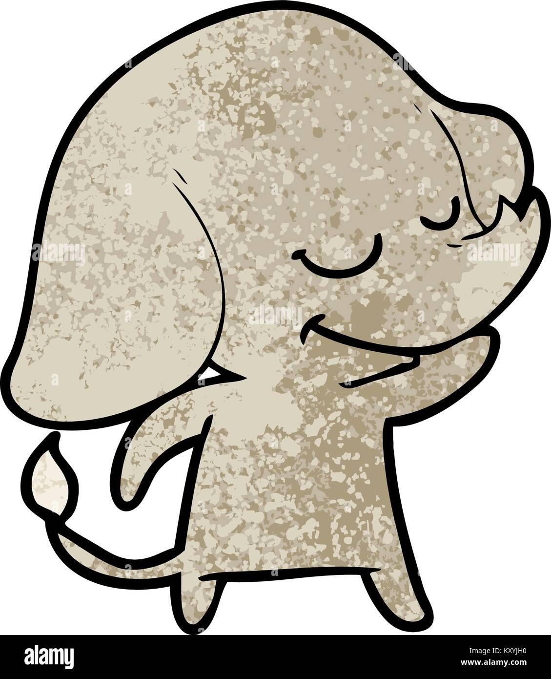 cartoon smiling elephant Stock Vector Image & Art - Alamy