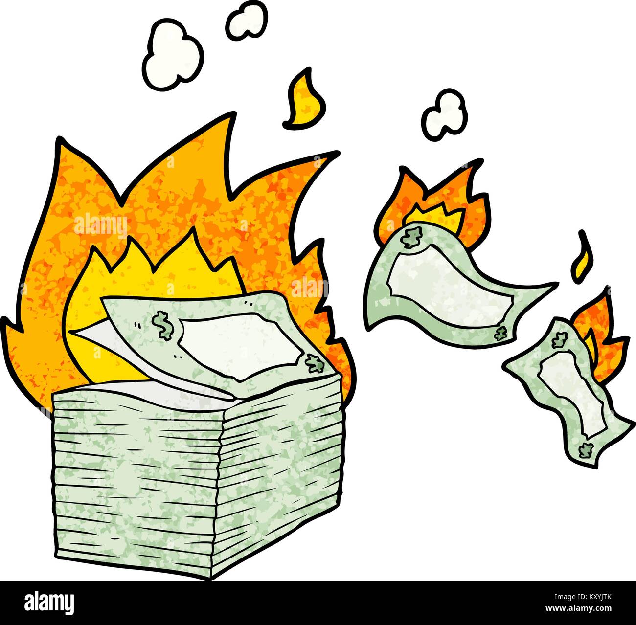 Burning Money Animated