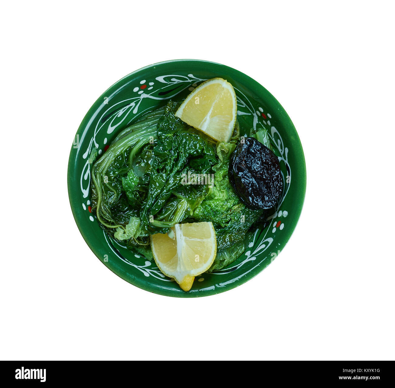 Horta Vrasta - Greek Boiled Dandelion Leafy Greens Stock Photo - Alamy