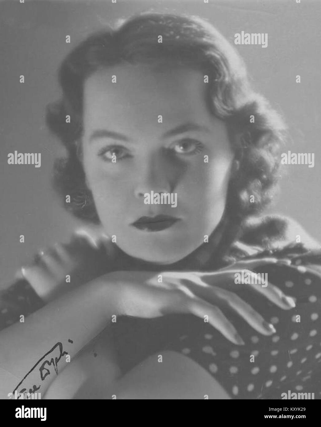 A portrait of Hanna Brzezińska, a Polish actress known for her ...