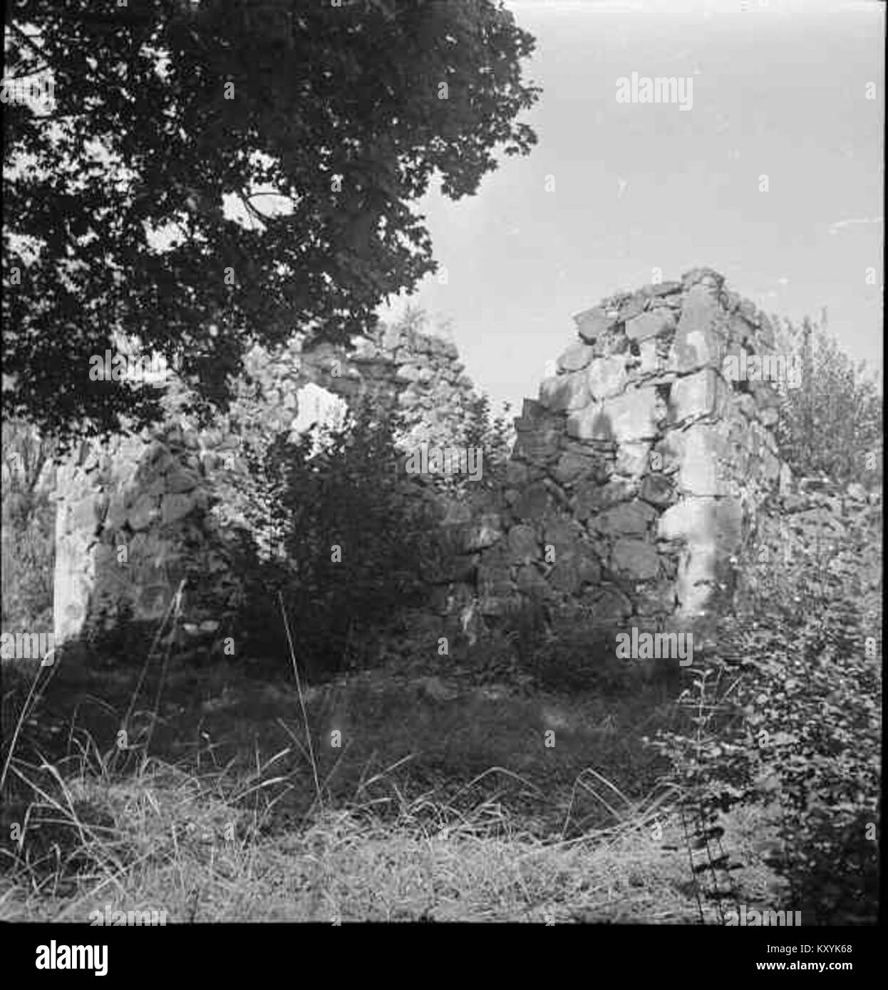 The ruins of Hannäs Church in Sweden represent medieval Swedish ...