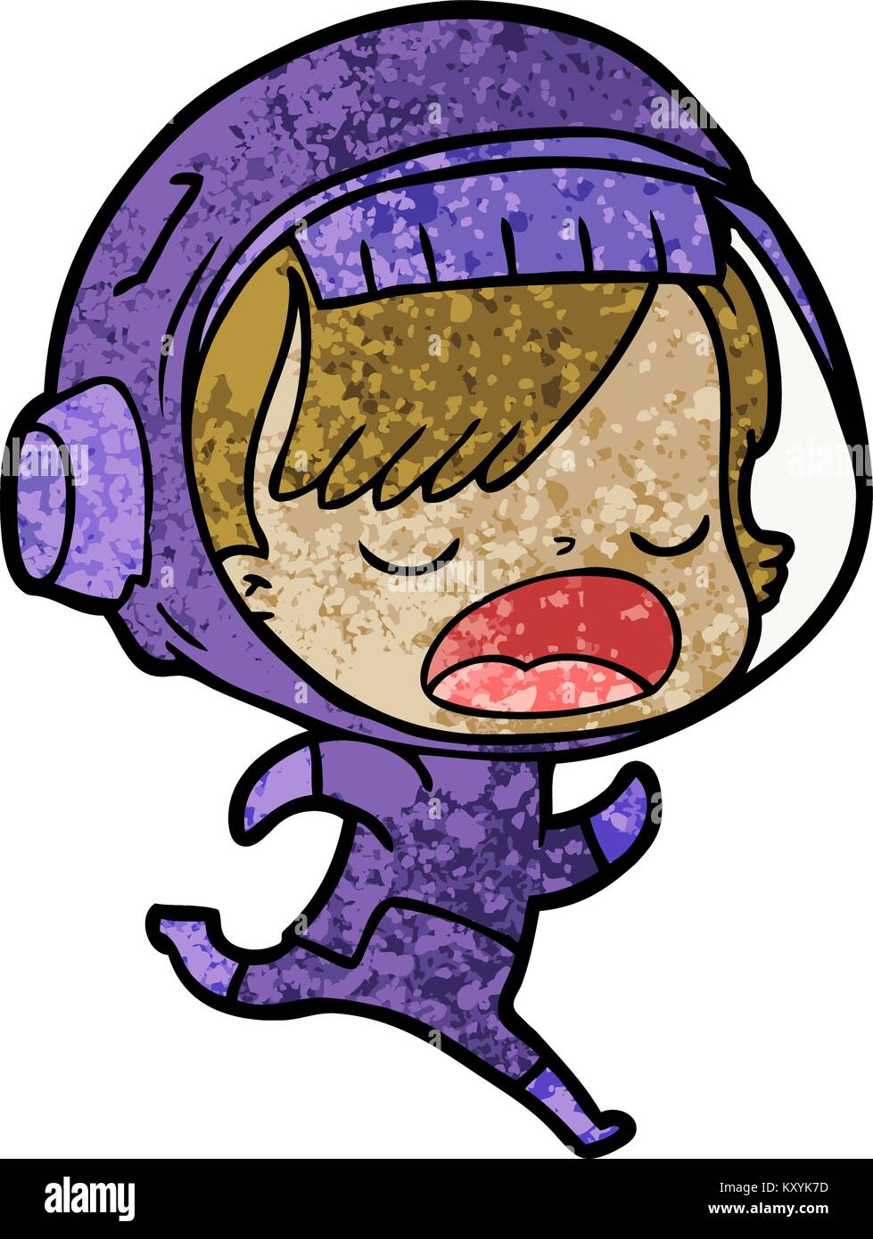 cartoon running astronaut Stock Vector Image & Art - Alamy