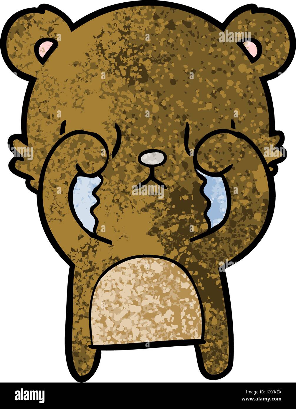crying cartoon bear Stock Vector Image & Art - Alamy
