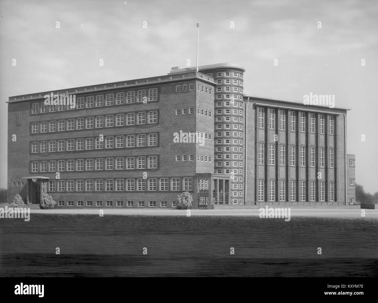 Photograph of HANSif1325 school building model, showing architectural ...