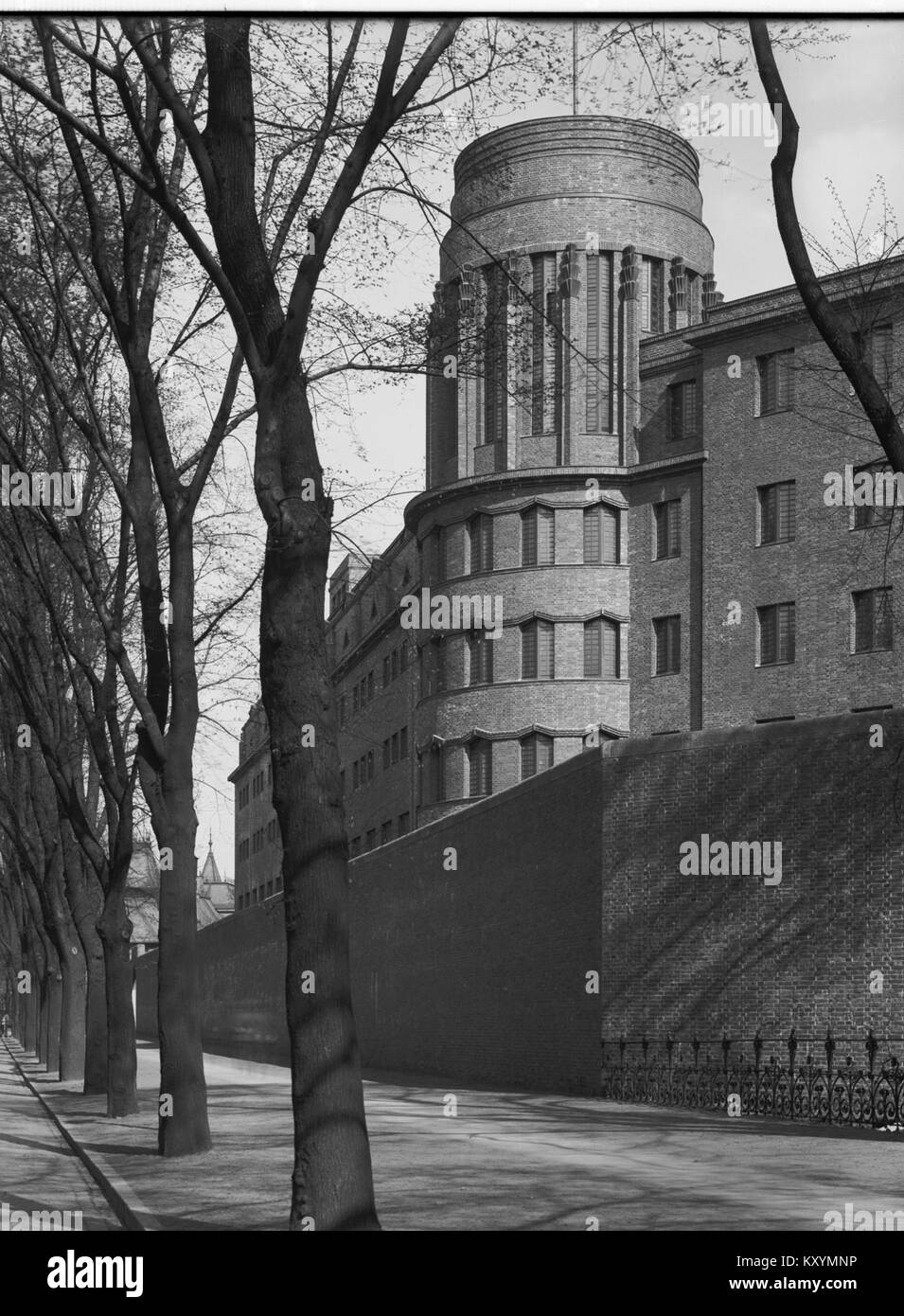 The image depicts an interrogation prison, showcasing the building’s ...