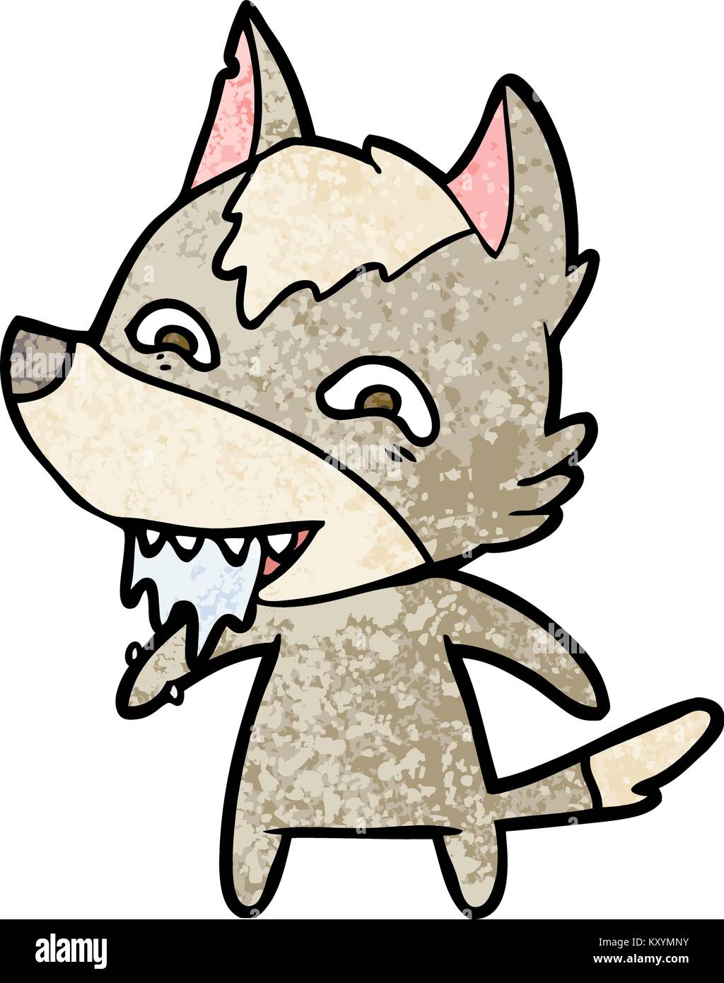 cartoon hungry wolf Stock Vector Image & Art - Alamy