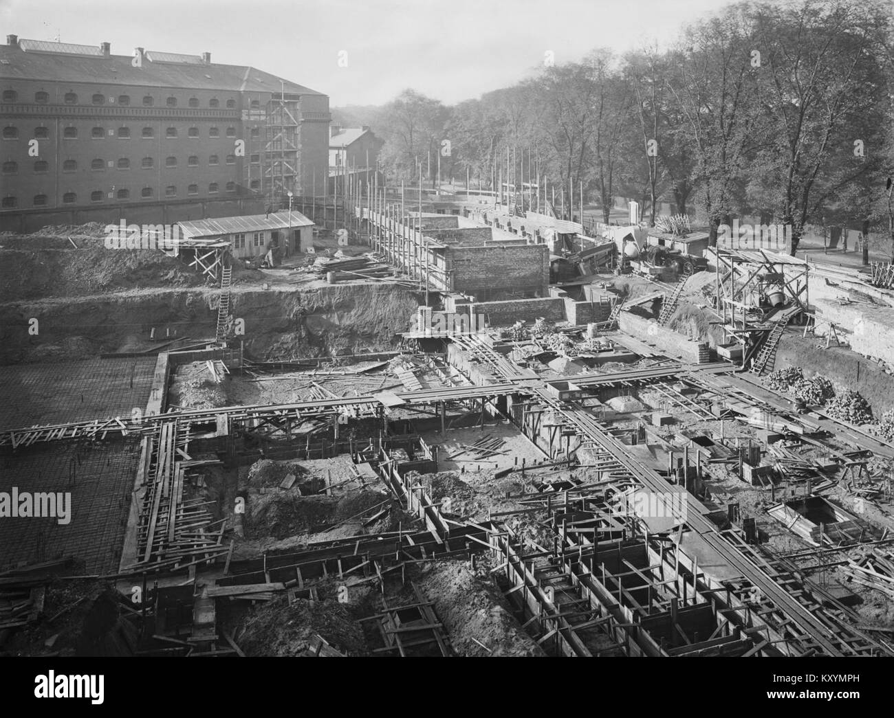 Photograph of a German investigative prison building, illustrating ...
