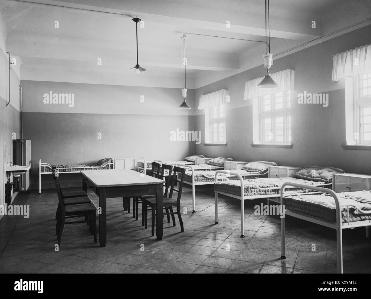 This image shows the historical prison, Glasmoor, capturing the ...