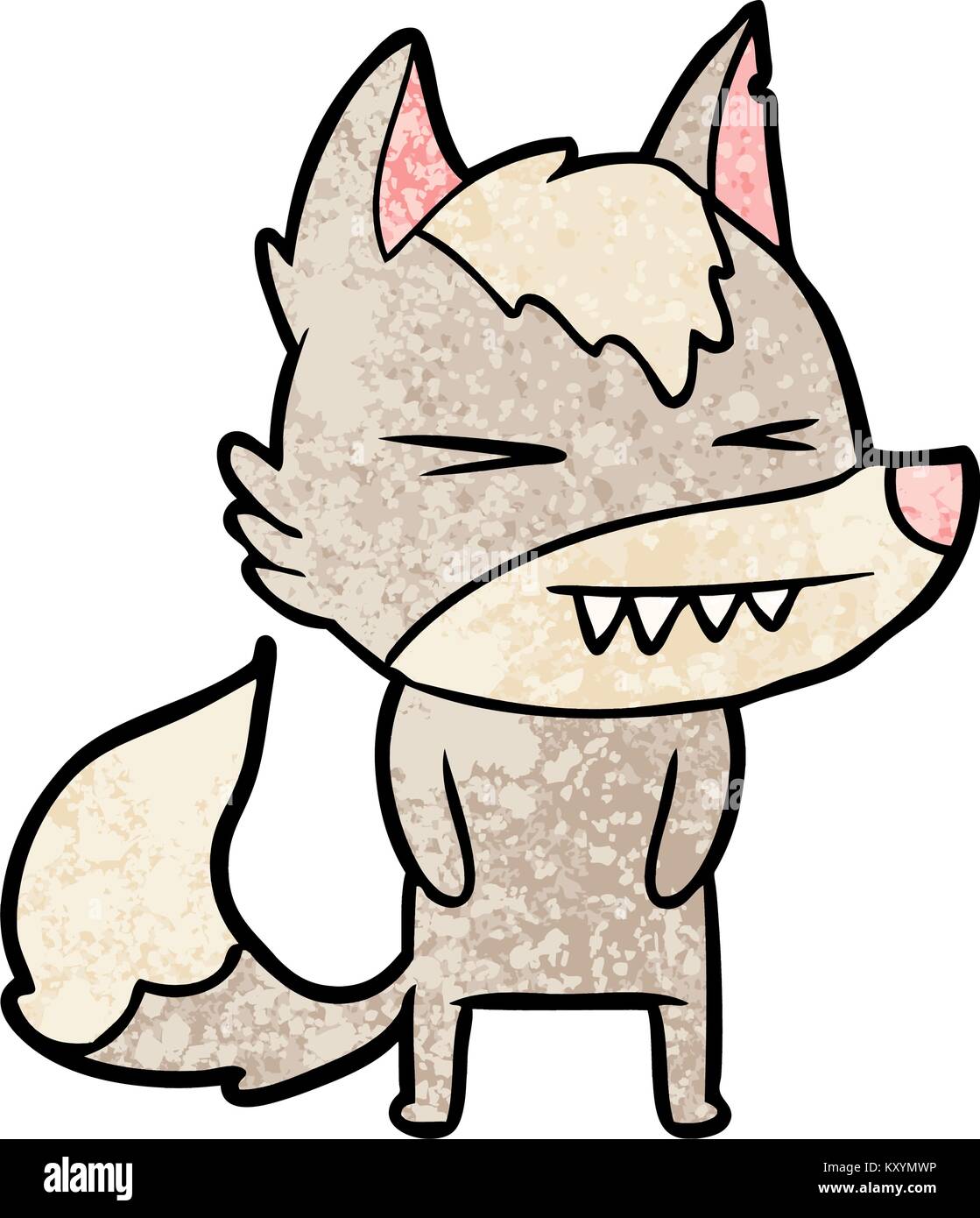 angry wolf cartoon Stock Vector Image & Art - Alamy