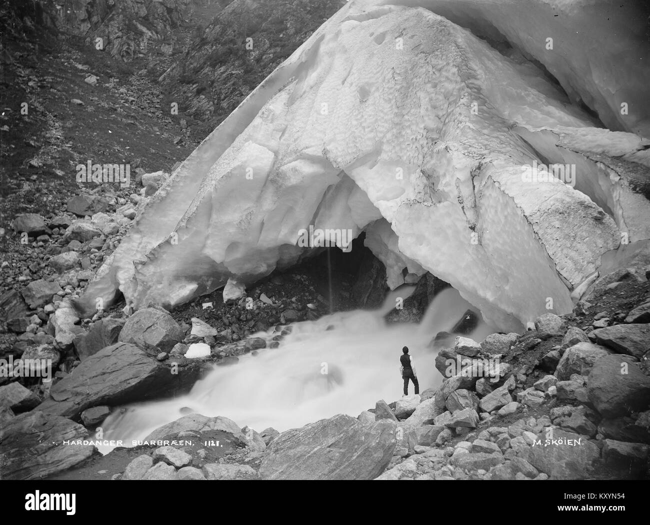 Hardanger Buarbræen - NB MS G3 0129 Stock Photo - Alamy