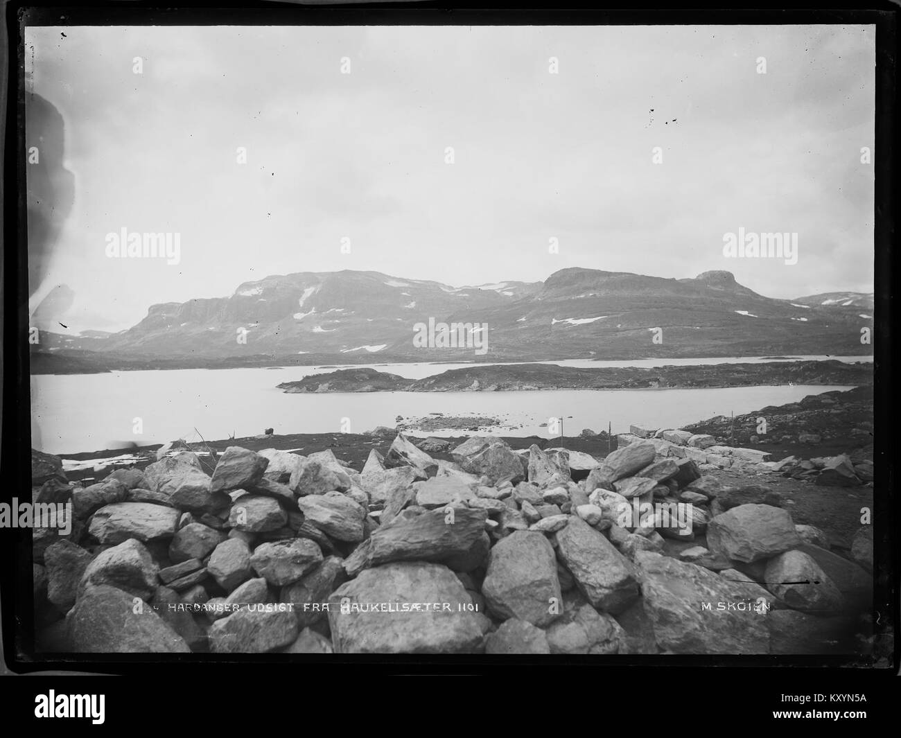 Hardanger udsigt fra Haukelisæter - NB MS G3 0132 Stock Photo - Alamy
