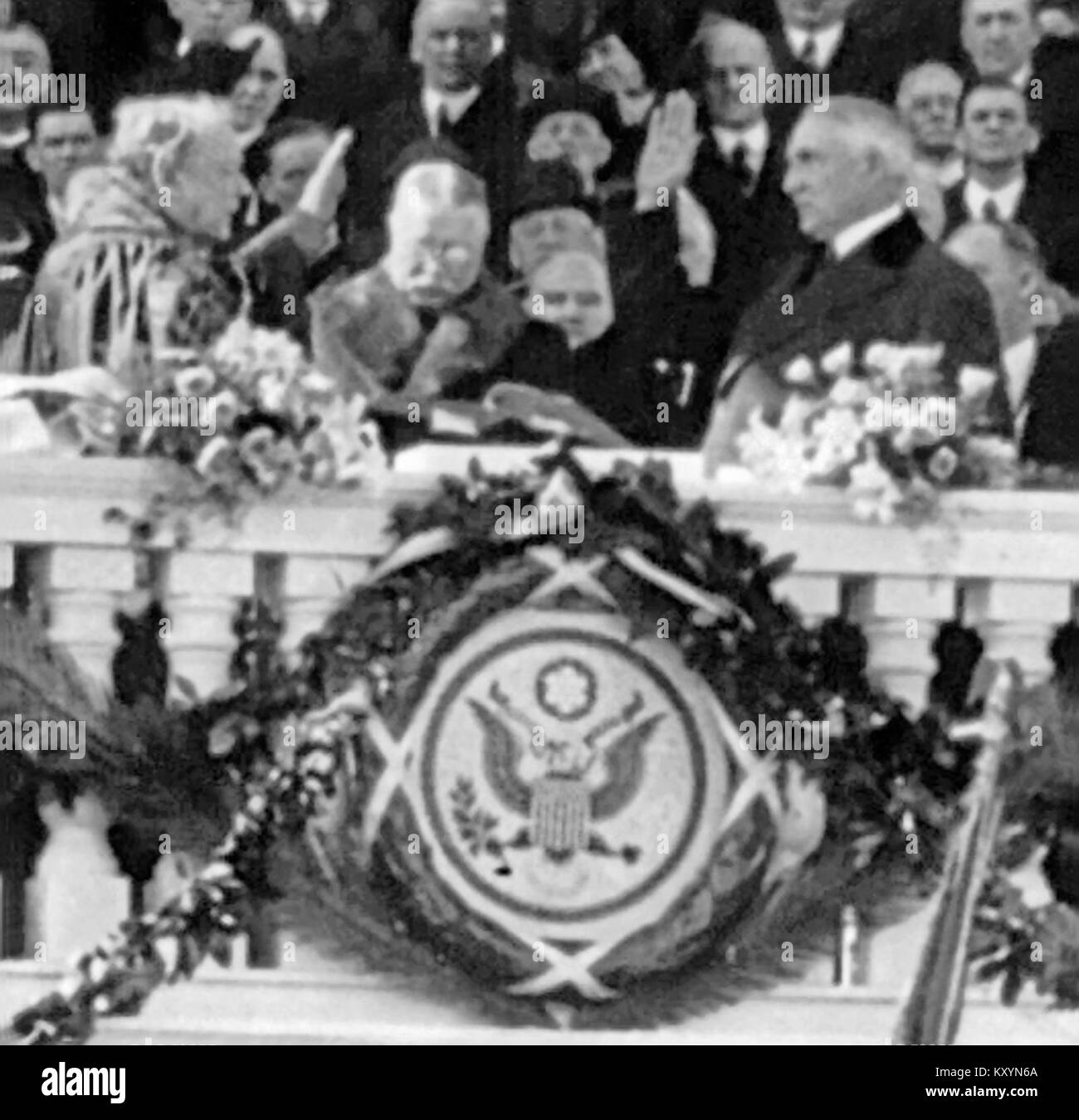 Harding swearing in (Retouched Stock Photo - Alamy