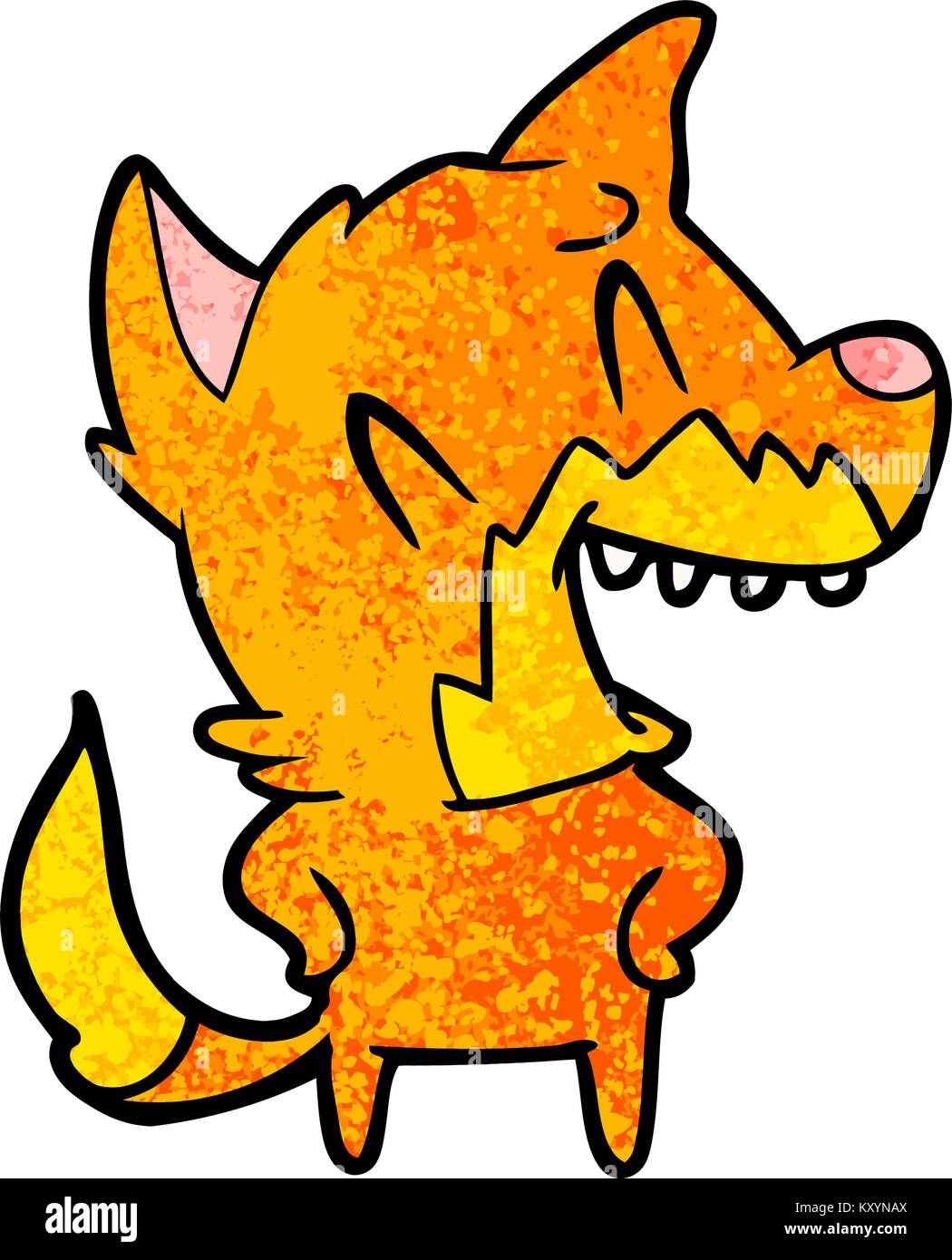 laughing fox cartoon Stock Vector Image & Art - Alamy