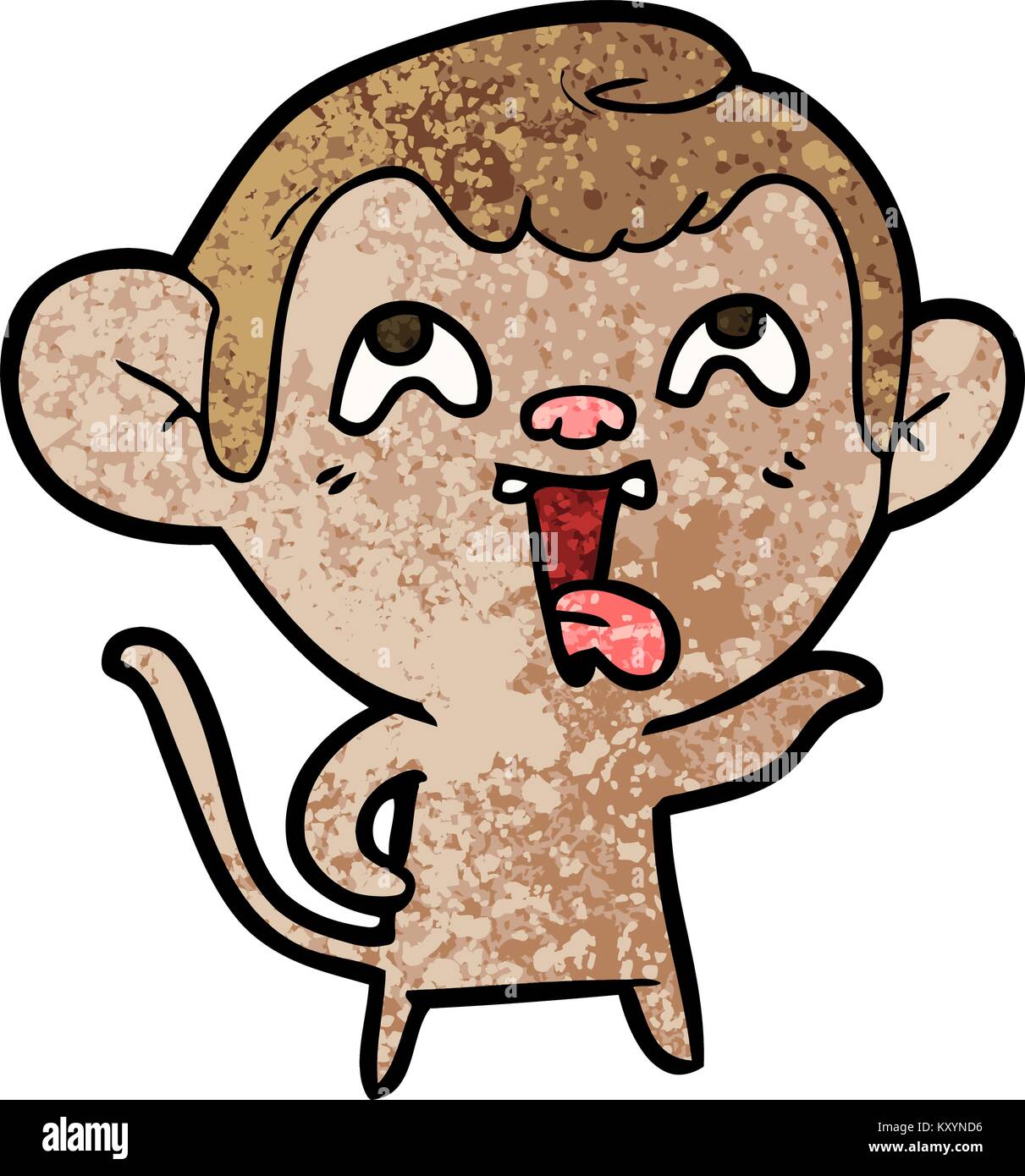 crazy cartoon monkey Stock Vector Image & Art - Alamy