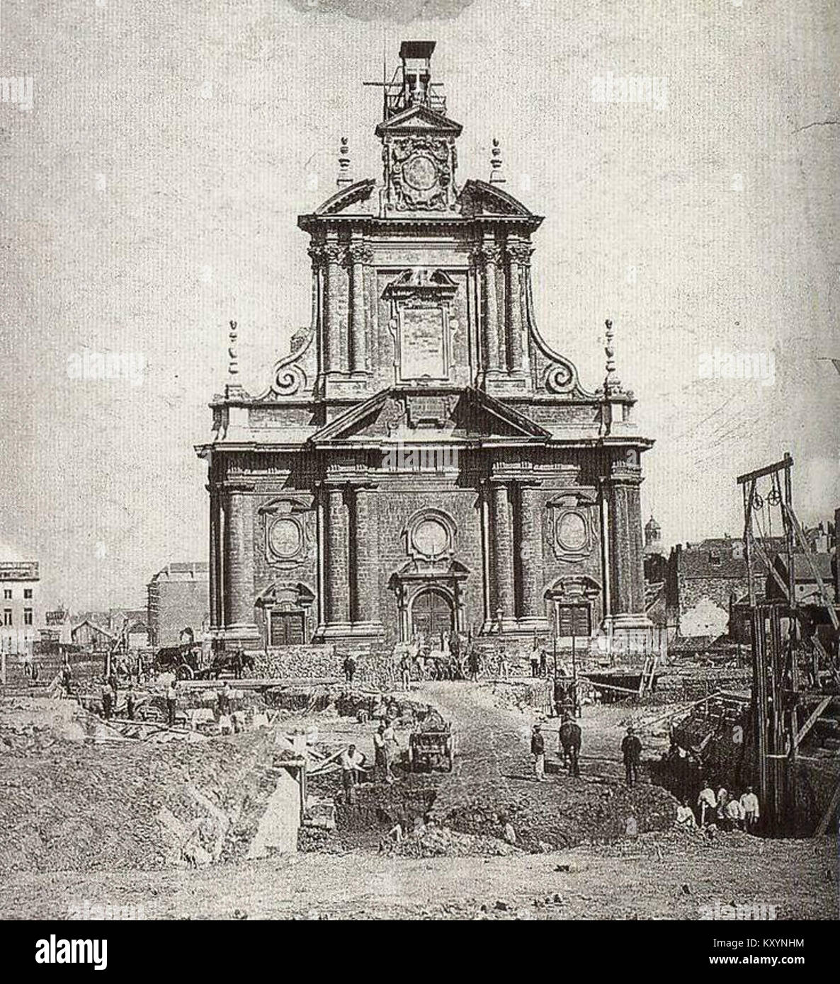 The facade of the Church of the Augustinians, a notable example of ...