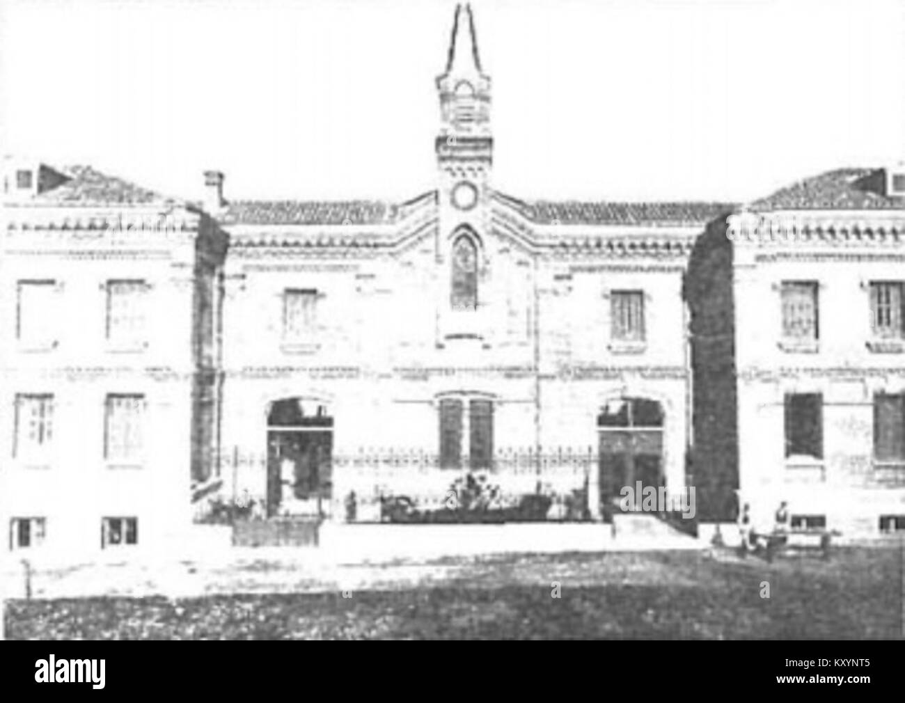 The main facade of the Red Cross Hospital building, designed by ...