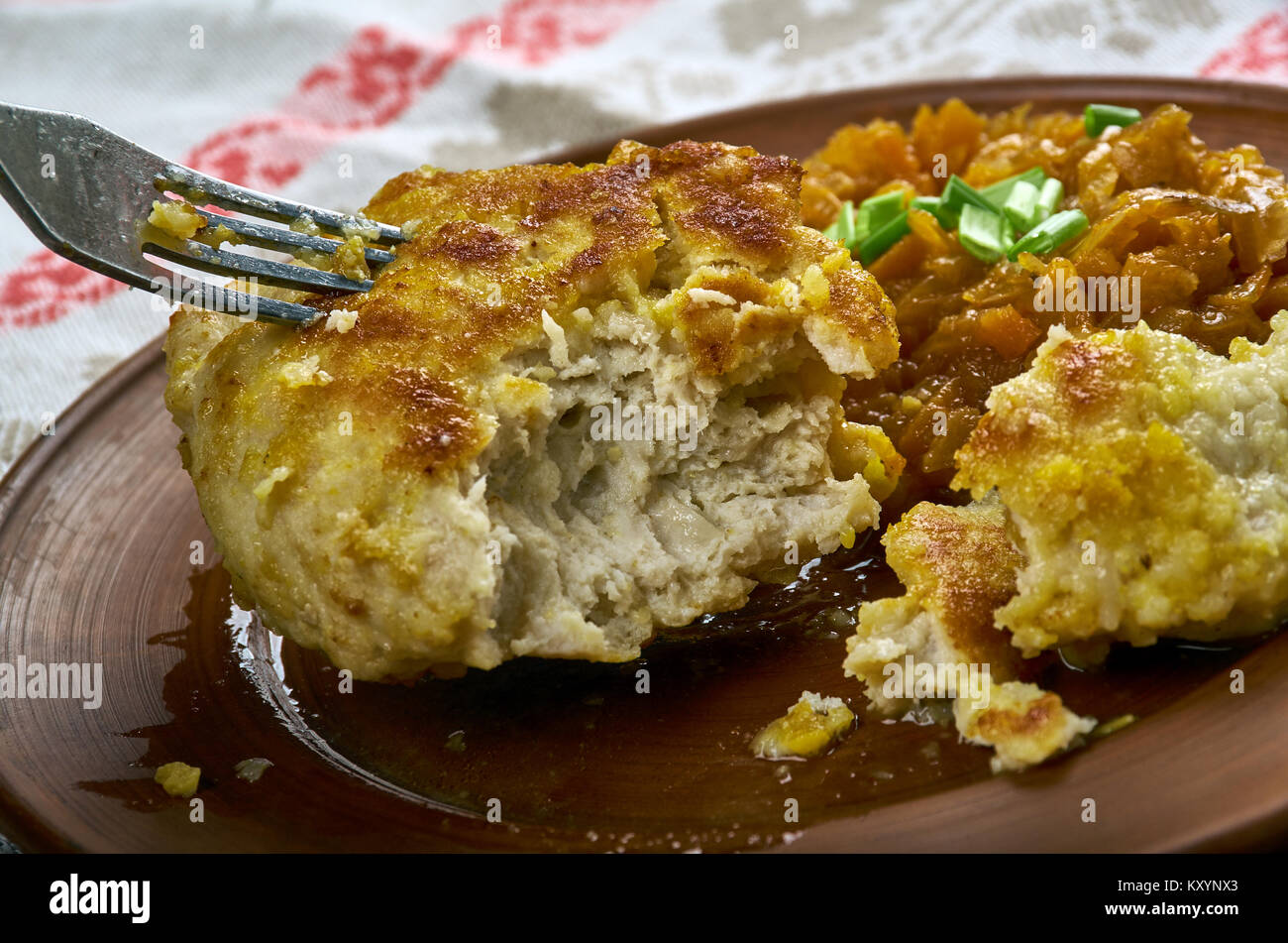 Chicken bread cutlets hi-res stock photography and images - Alamy