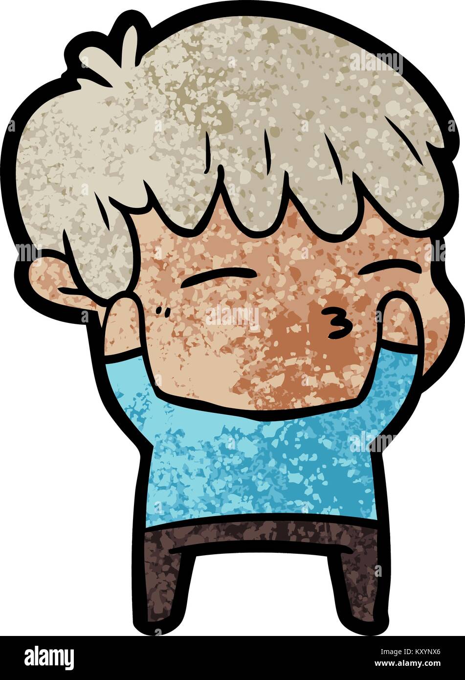 cartoon curious boy Stock Vector Image & Art - Alamy