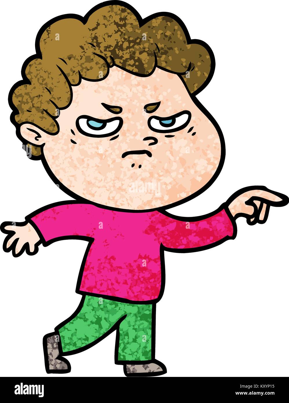 cartoon angry man Stock Vector Image & Art - Alamy