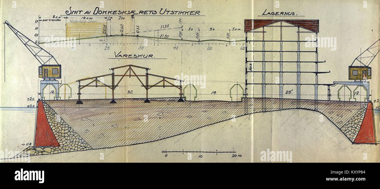 Technical plan showing construction hi-res stock photography and images ...