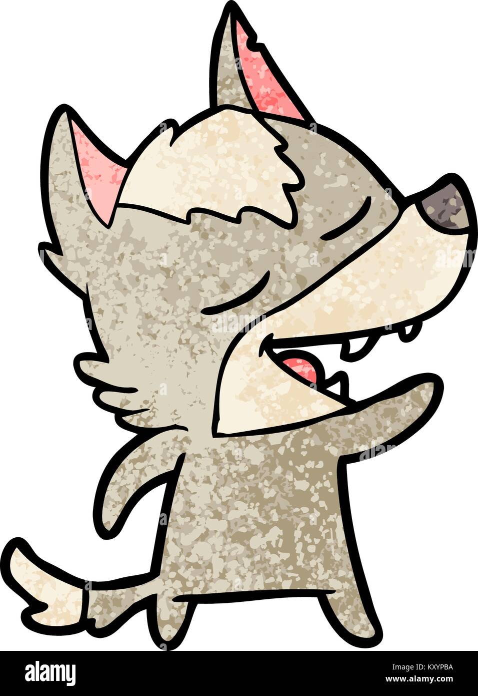 cartoon wolf laughing Stock Vector Image & Art - Alamy