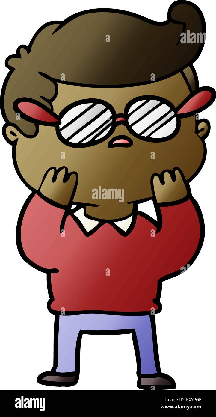 cartoon aloof man considering Stock Vector Image & Art - Alamy