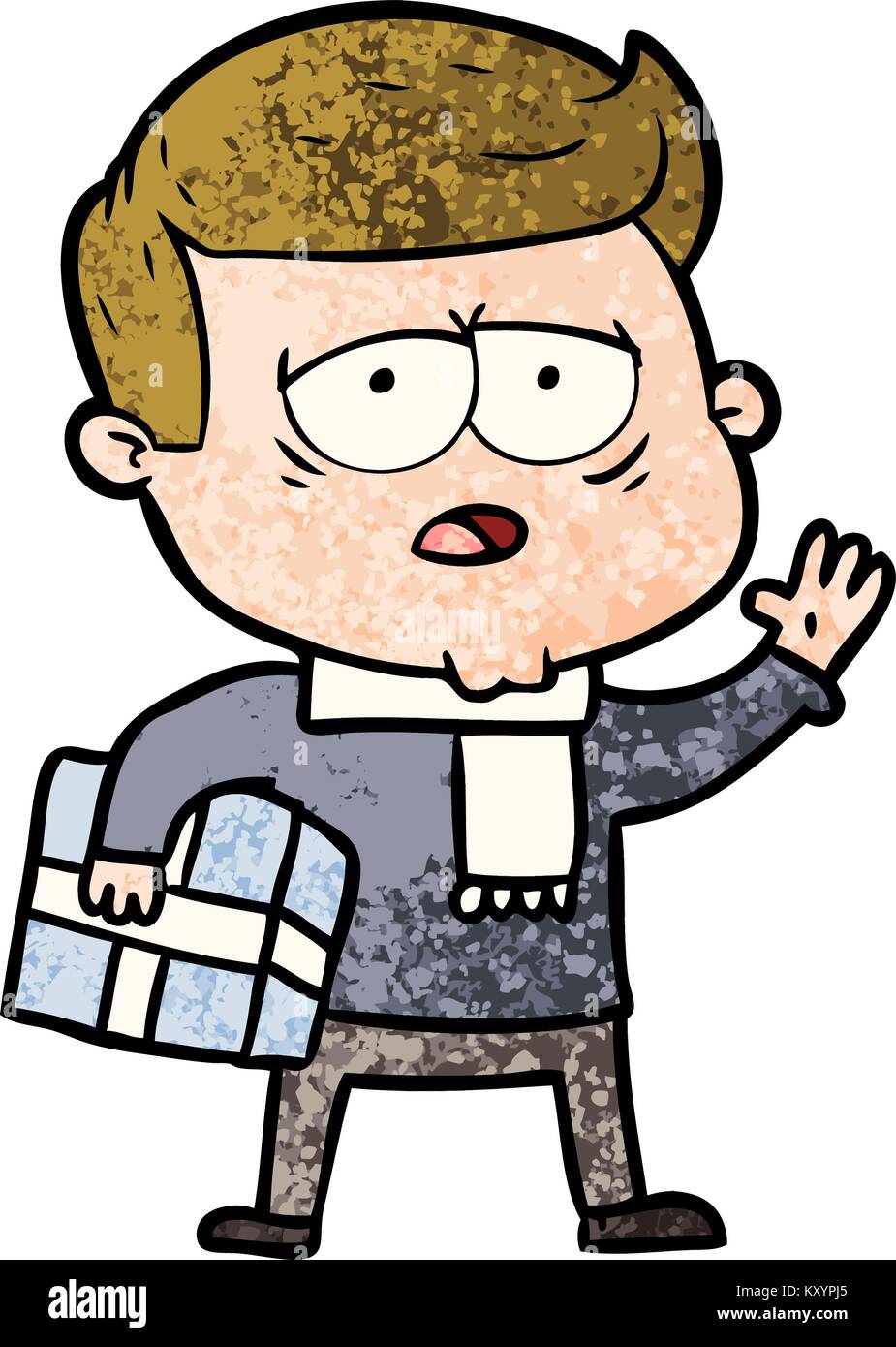 cartoon tired man Stock Vector Image & Art - Alamy