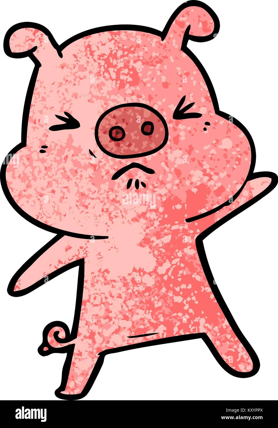 cartoon angry pig Stock Vector Image & Art - Alamy