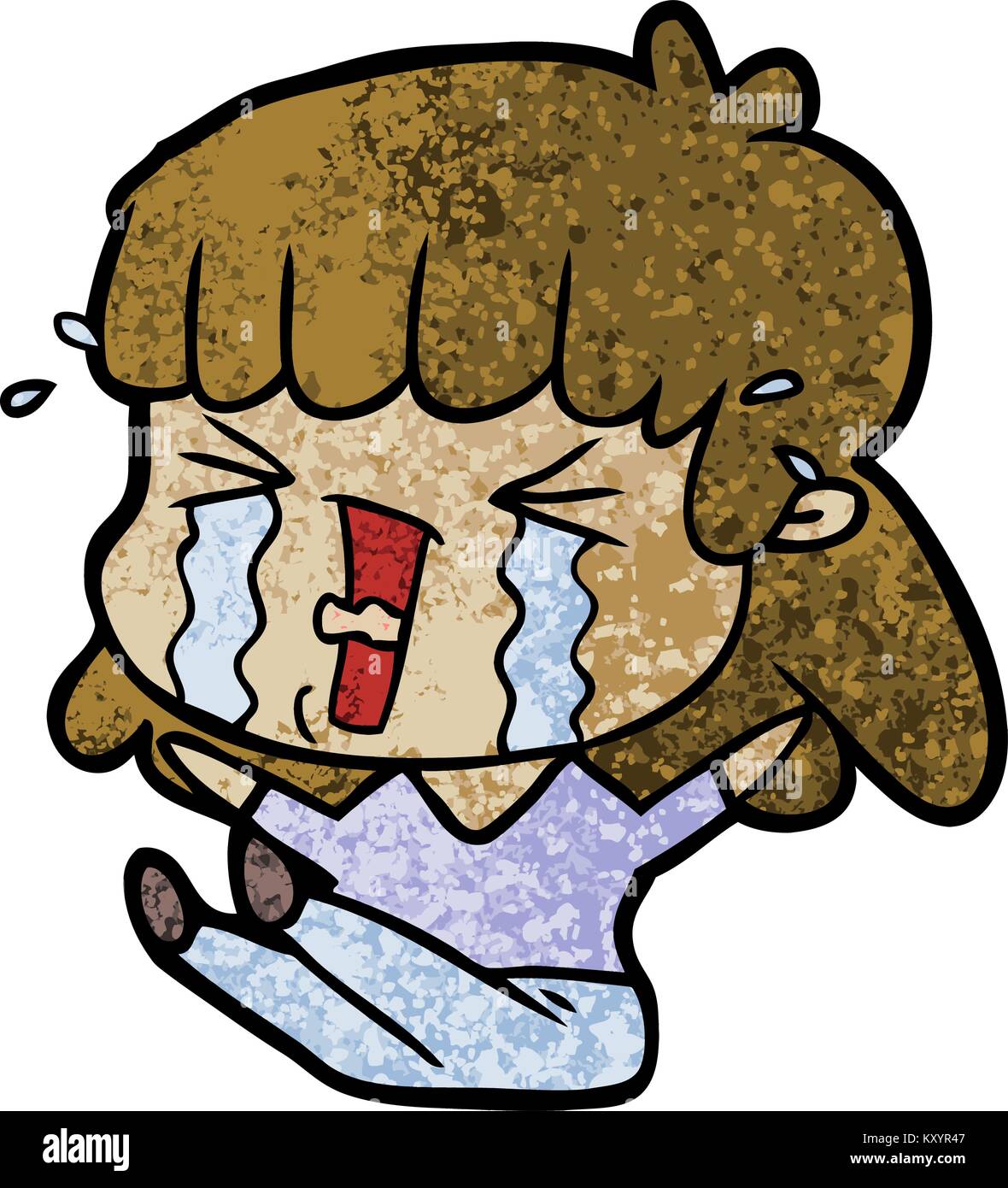 cartoon woman in tears Stock Vector Image & Art - Alamy